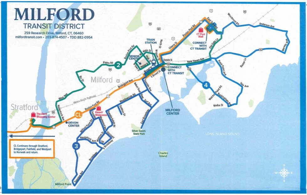 Route 4 Map & Schedule - Milford Local Public Transportation Services